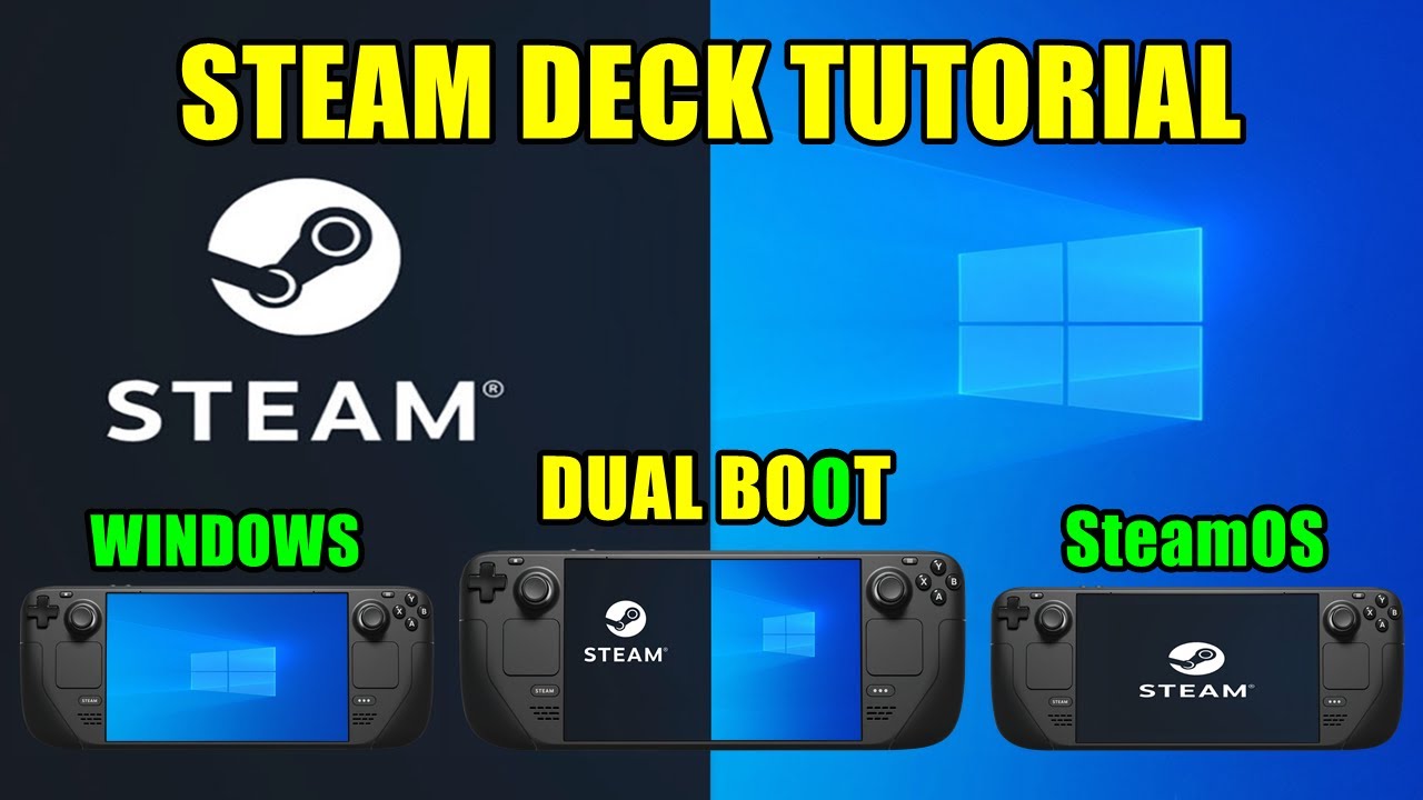 STEAM DECK - DUAL BOOT SEM PERDER NADA E SEM FORMATAR STEAM - TUTORIAL ...