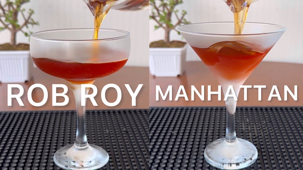COCTEL MANHATTAN Y ROB ROY, AQUI TE ENSEÑO A PREPARAR AMBAS DELICIAS DE ...