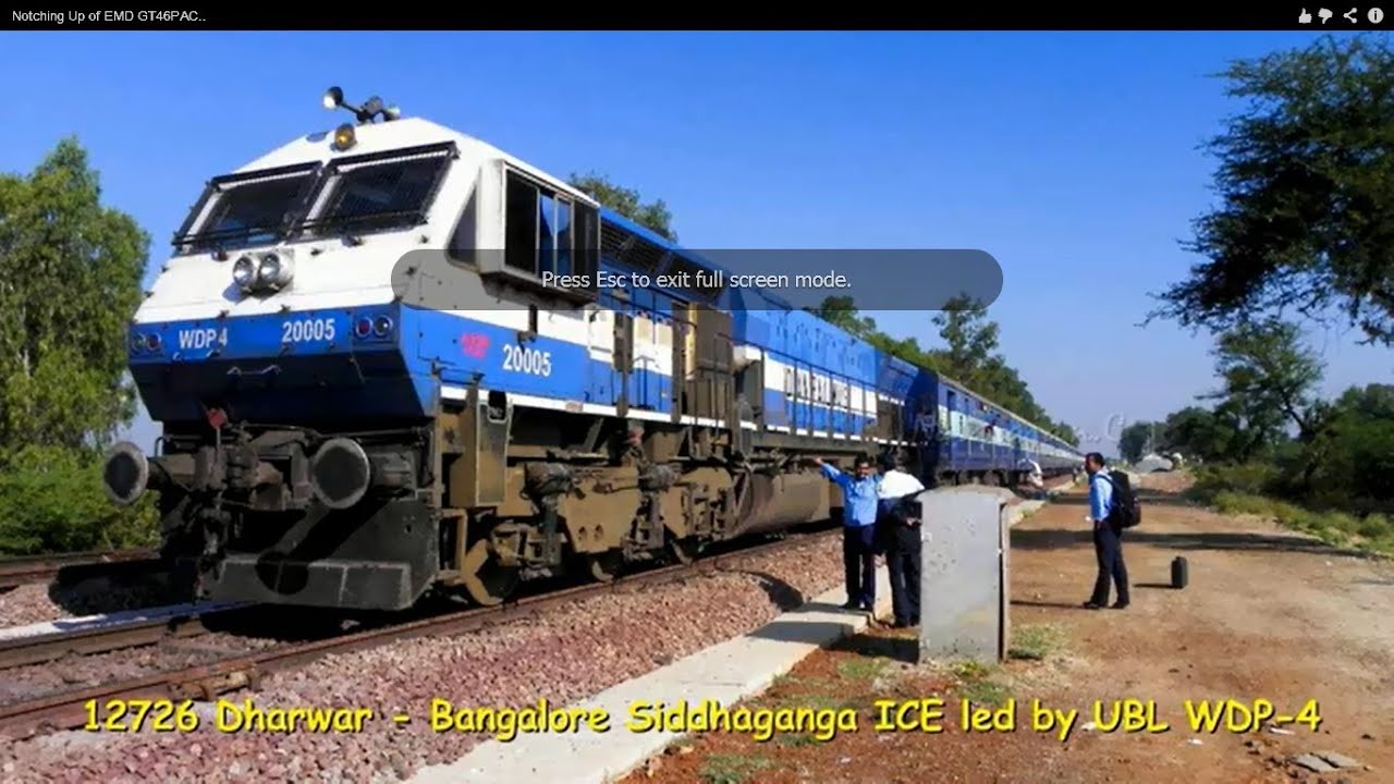 Notching Up of EMD GT46PAC.. - YouTube