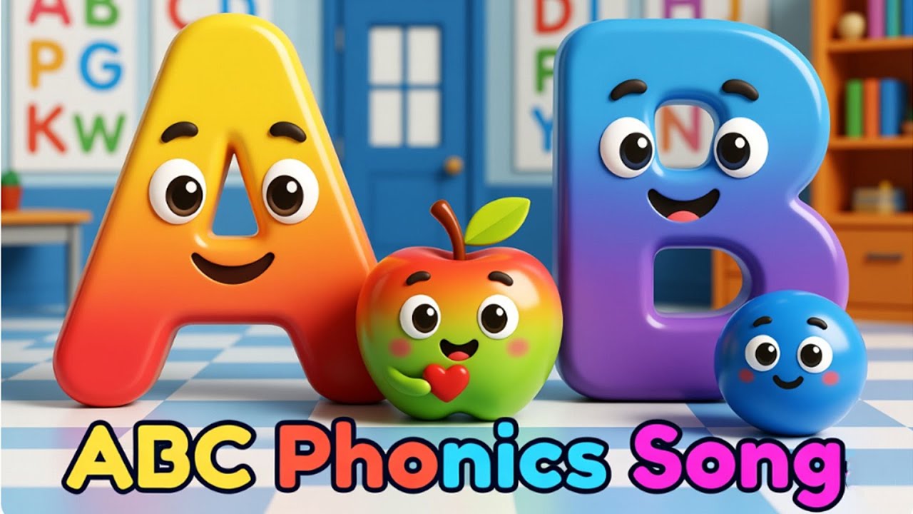 ABC Phonics Song | A to Z Cartoon Characters | Learn Alphabet with Fun ...