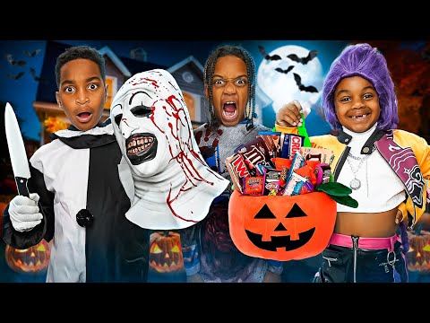 HALLOWEEN TRICK OR TREATING WITH THE PRINCE FAMILY!