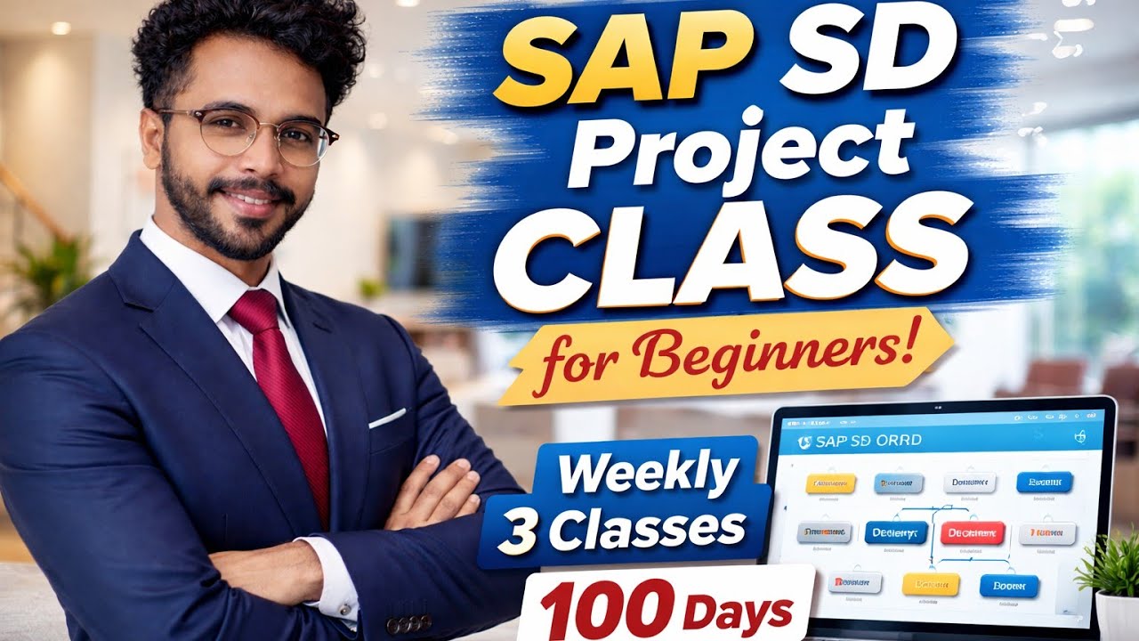 SAP SD Project Class for Beginners | 100 Days Training | Weekly 3 ...