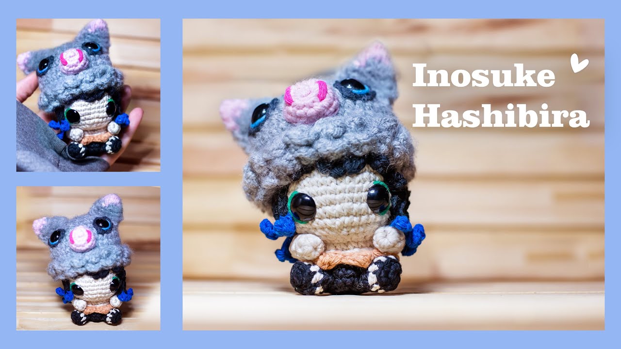 Inosuke Hashibira amigurumi tutorial, pattern Demon Slayer - YouTube