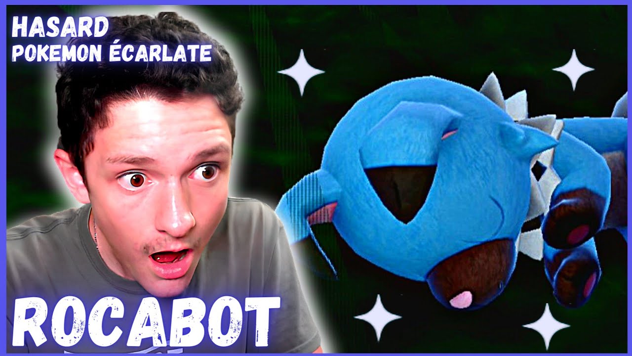 PRESQUE FAIL ? ROCABOT SHINY (Rockruff) HASARD | Pokemon Écarlate DLC ...