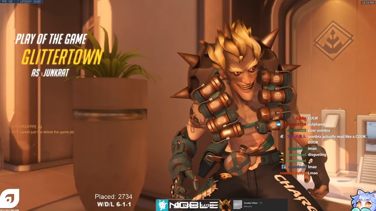 POTG! AQUAMARINE INSANE JUNKRAT GAMEPLAY! OVERWATCH SEASON 25 TOP 500 ...