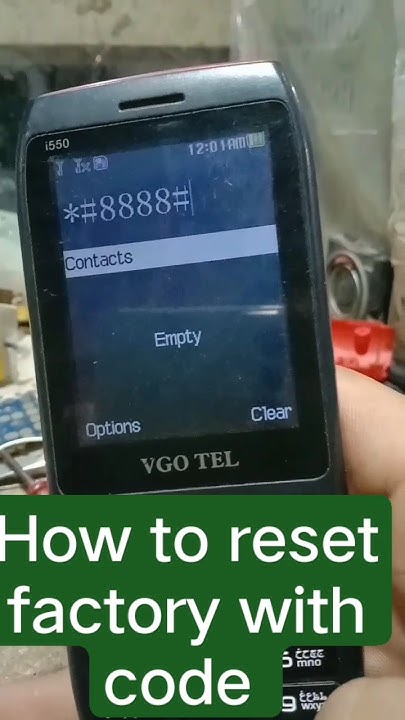 how vgotel i550 reset factory with code #mobile all vgotel restore ksey kre - YouTube