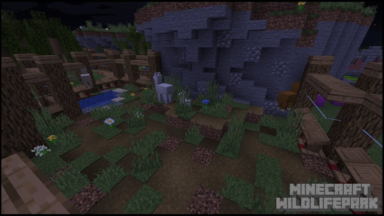 Minecraft WildLife [26]Lama Enclosure - YouTube