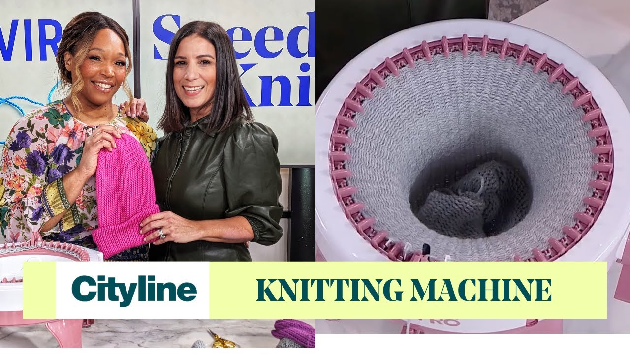 Make a hat in 10 minutes with this viral knitting machine - YouTube