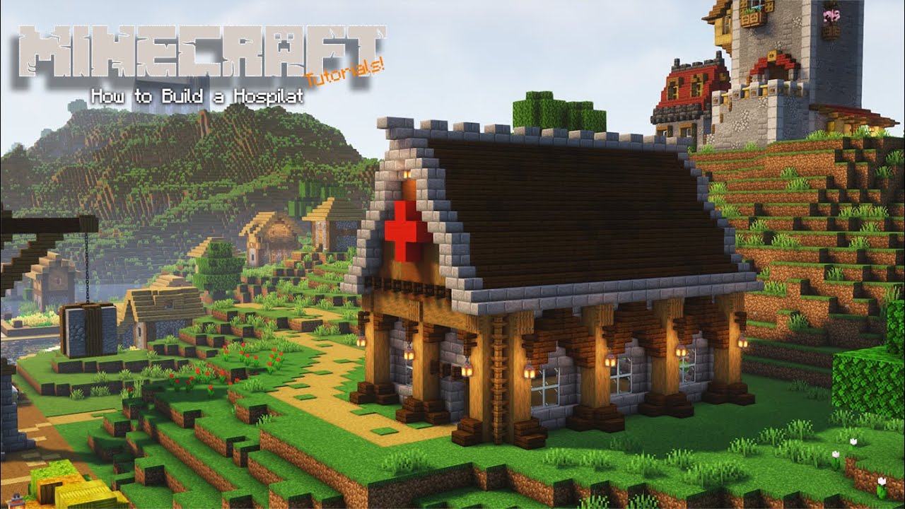 Minecraft : How to build a HOSPITAL - Minecraft : HOSPITAL TUTORIA ...