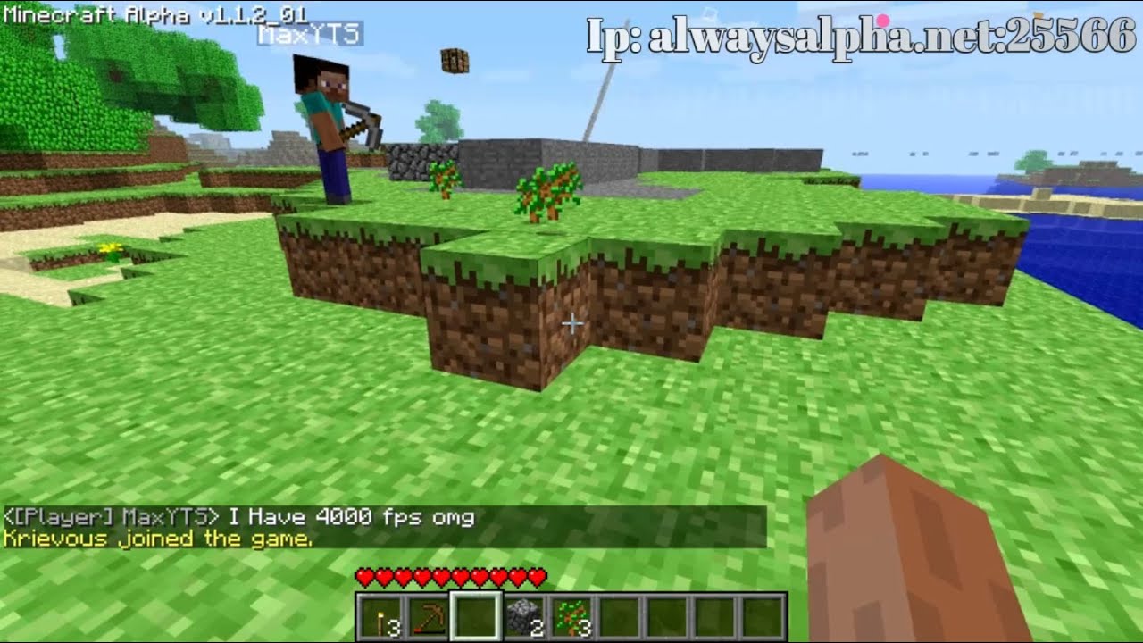 MC Alpha 1.1.2_01 Multiplayer server (Survival) - YouTube