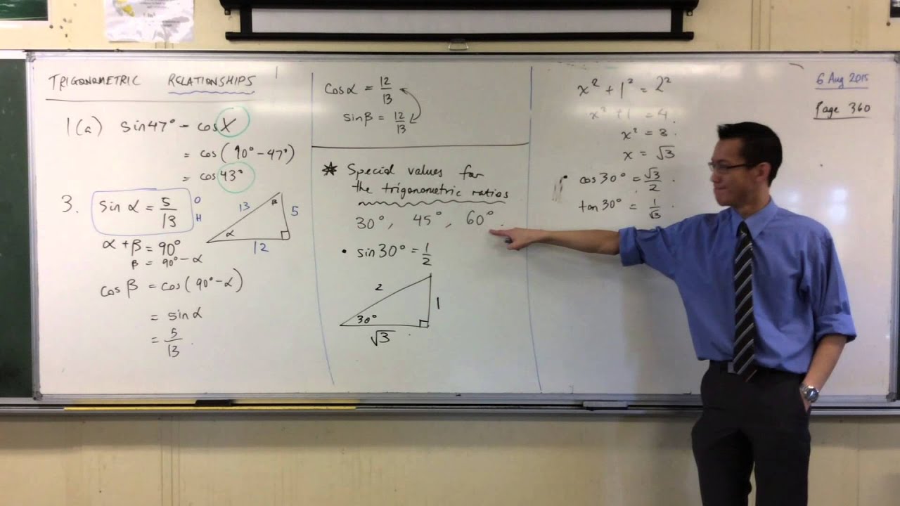 Exact Values for Trigonometric Ratios - YouTube