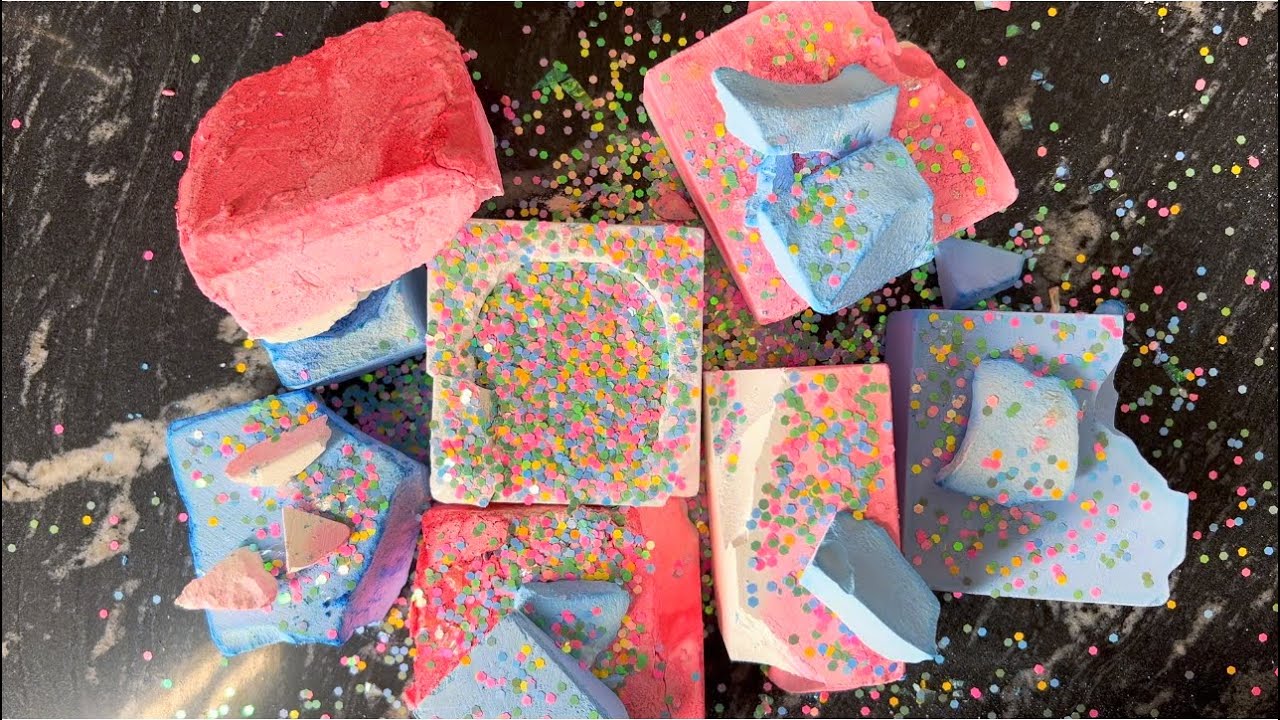 Blue & Pink Dyed Gym Chalk- 2K IG 🥳🥳💙💖💙💖 6 Blocks & Glitter 💣 # ...