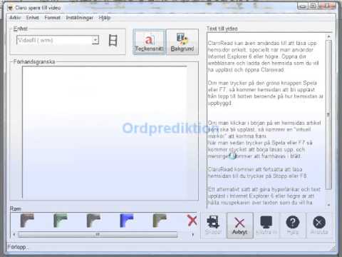 ClaroRead Plus i Open Office - YouTube