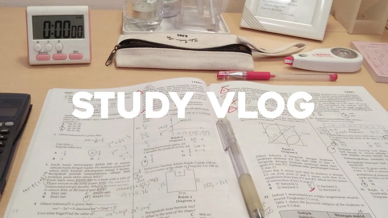 STUDY VLOG | april study time-lapse compilation, exam papers, preparing ...