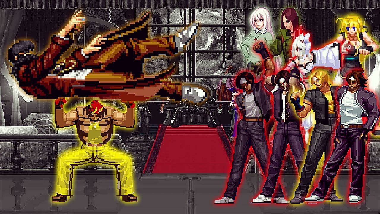 [KOF Mugen] Ralf 15 Vs Orochi Kusanagi WF, Females Team - YouTube