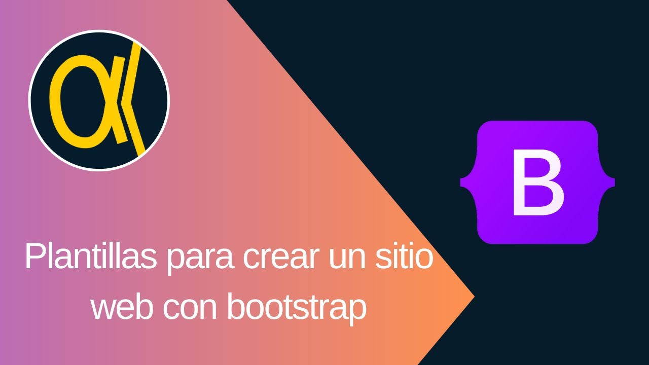 Plantillas para crear un sitio web con bootstrap - YouTube