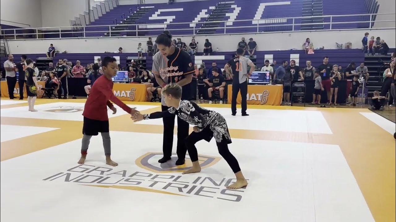 8 year old Jiu Jitsu Grey Belt - Grappling Industries, Sacramento, CA 09.23.23 Nazary Perkov ...