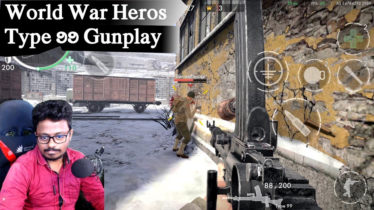 Type99 Weapon World War Heroes: WW FPS Games Android Gameplay Telugu - YouTube