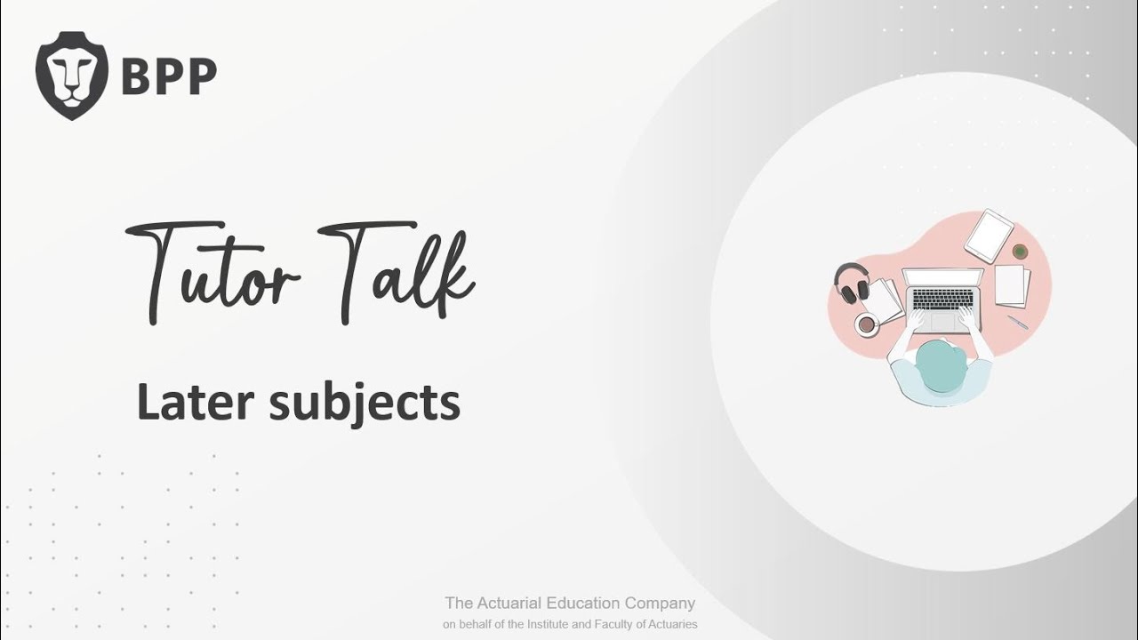 Tutor Talk - Later subjects - YouTube