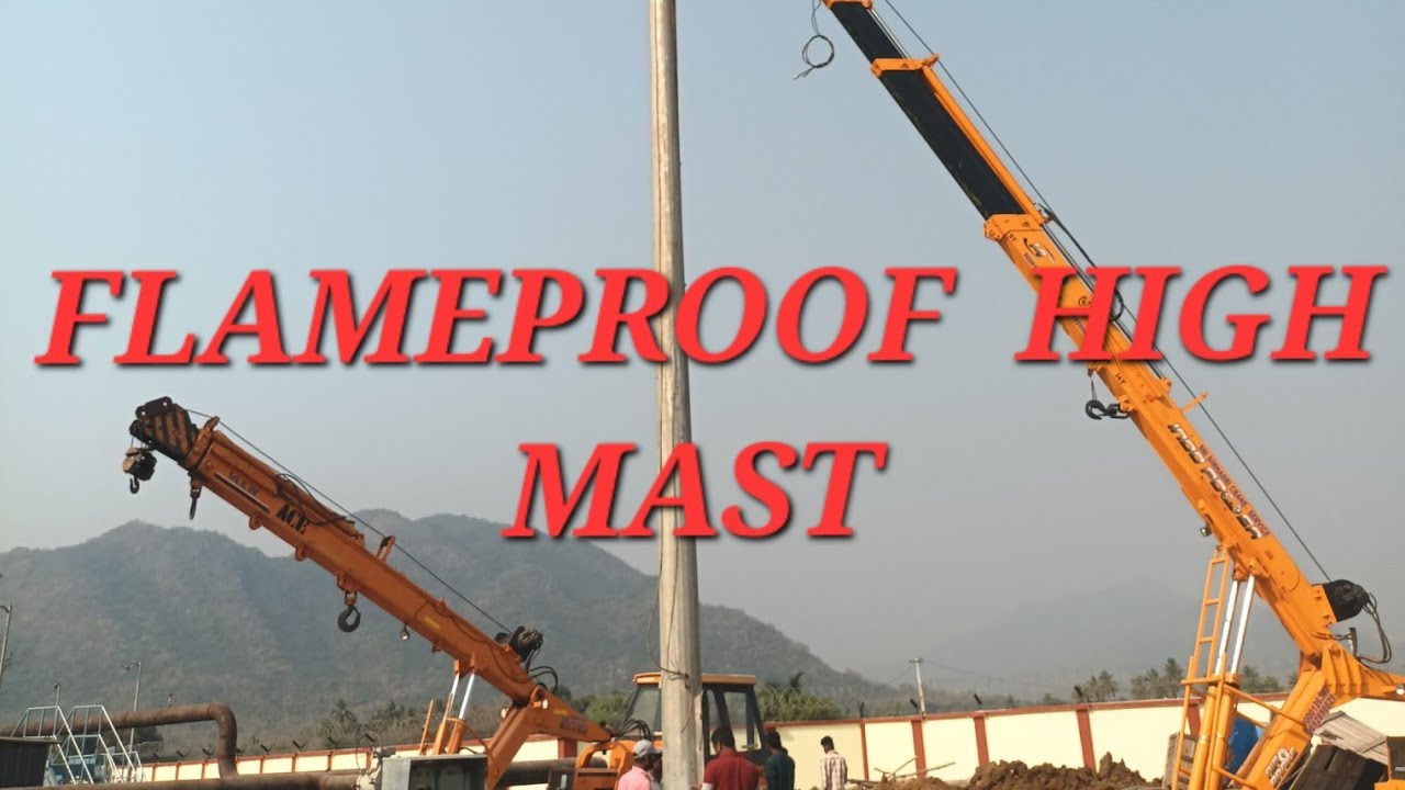 FLAMEPROOF HIGH MAST 20 MTR.(HIGH MAST GURU) - YouTube