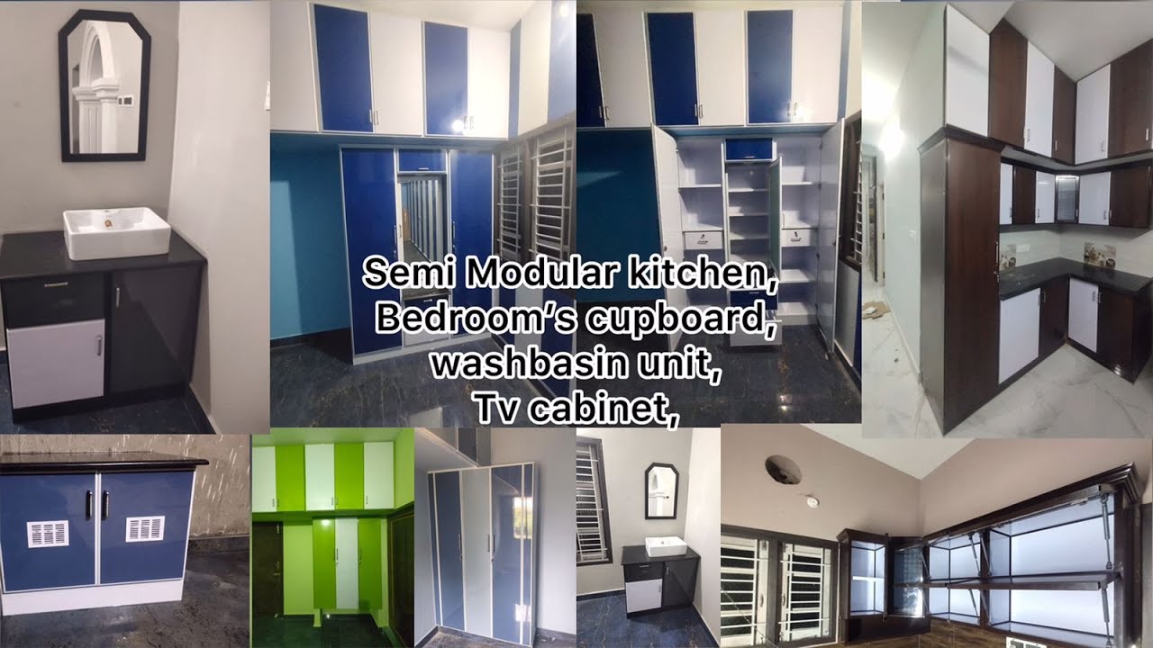 Semi Modular Kitchen, Cupboard Unit, Wash basin Unit, TV Cabinet..# ...