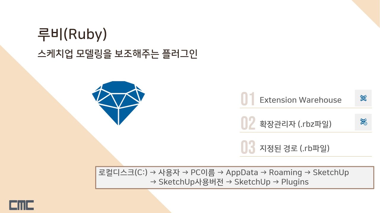 05. 스케치업 루비 플러그인 적용의 모든방법(rb,rbz,Extension Warehouse) - YouTube