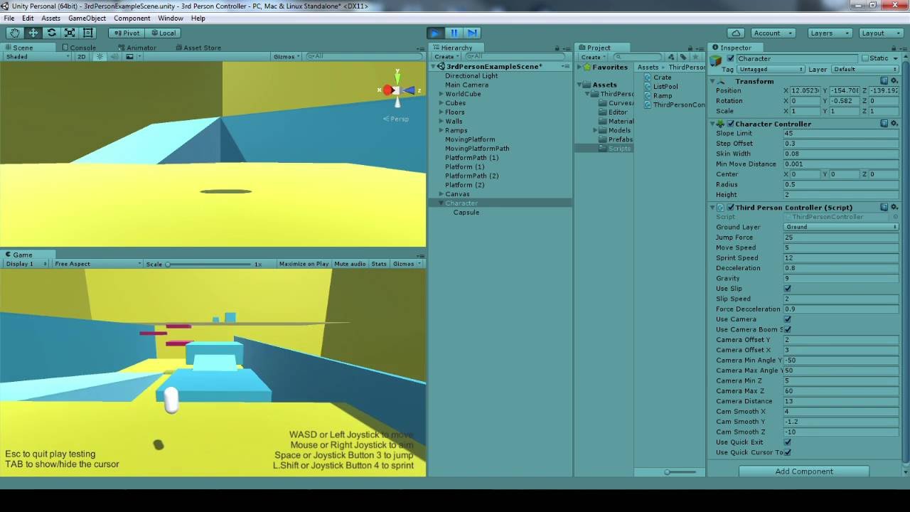Simple Third Person Controller Quick Setup - Unity - YouTube