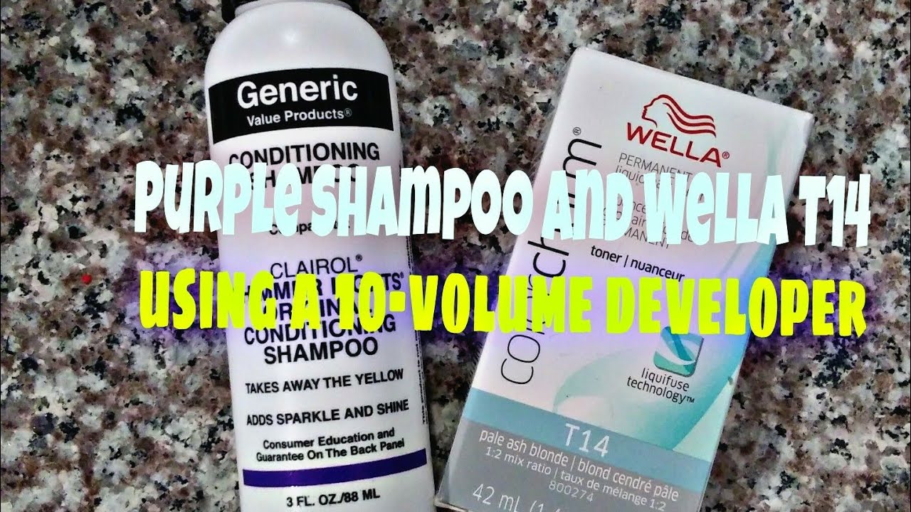 toning with Wella T14 & purple shampoo/ using both at the same time ...