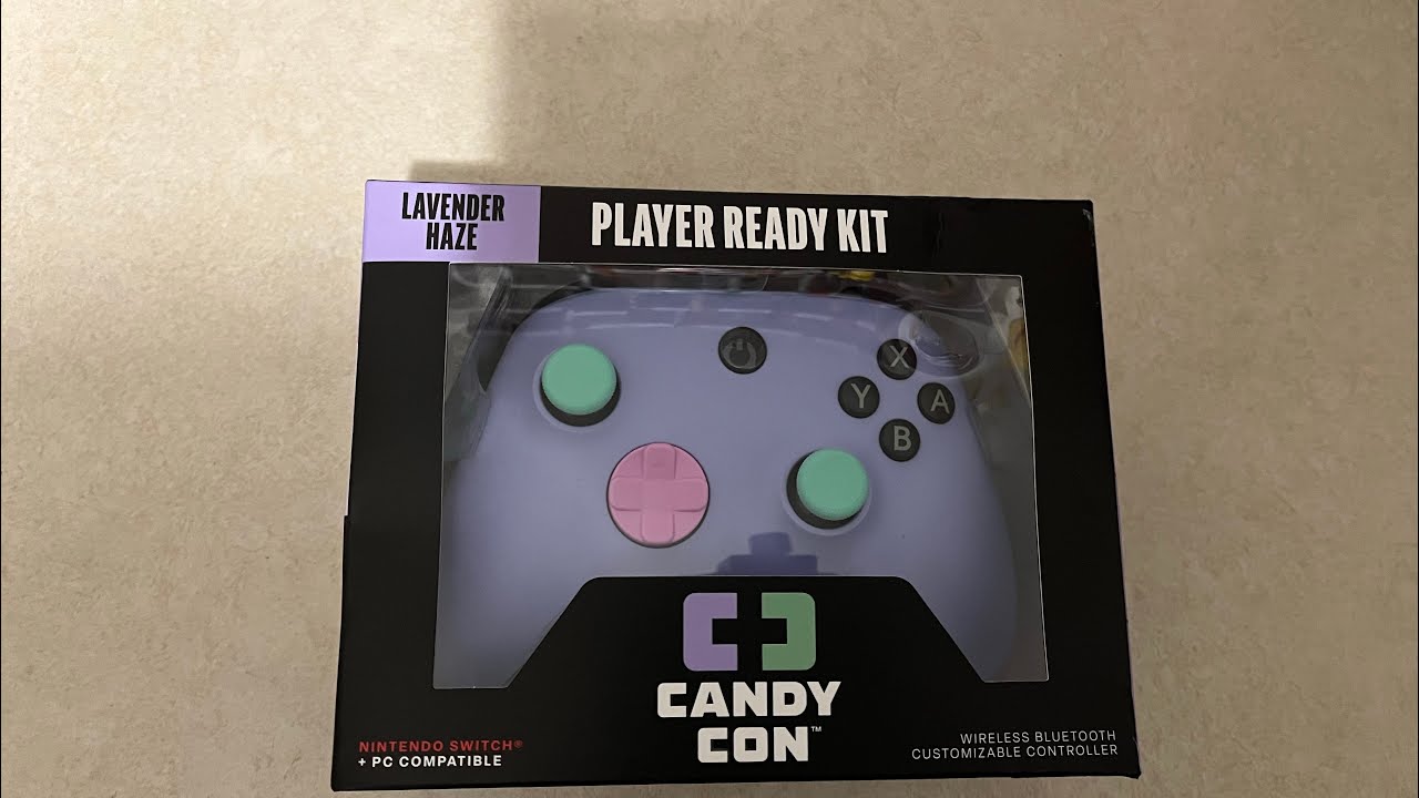 Unboxing CANDY CON Player Ready Pack Controller - Lavendar Haze - YouTube
