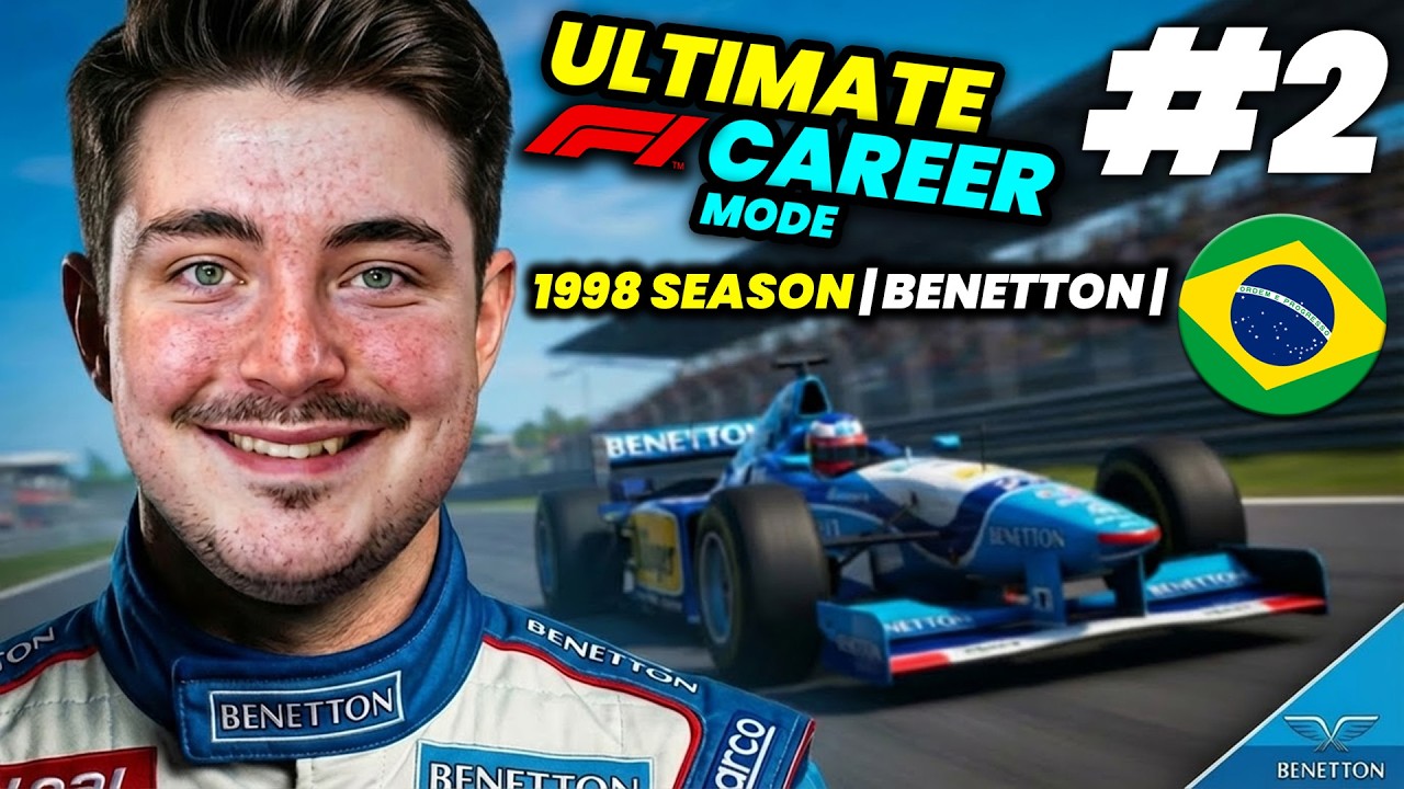 FIGHTING WITH FRENTZEN! | ULTIMATE F1 CAREER MODE 1998 SEASON #2 ...