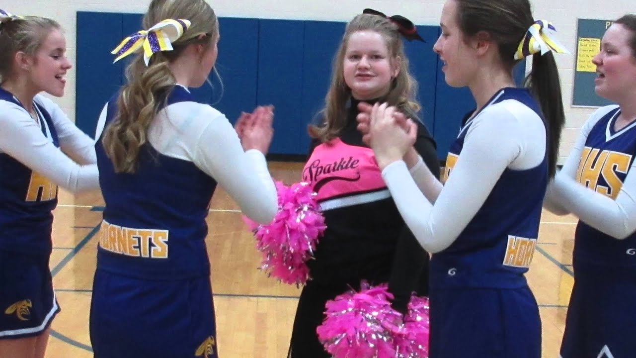 Sparkle Squad Special Needs Students Practice with the Cheerleaders ...