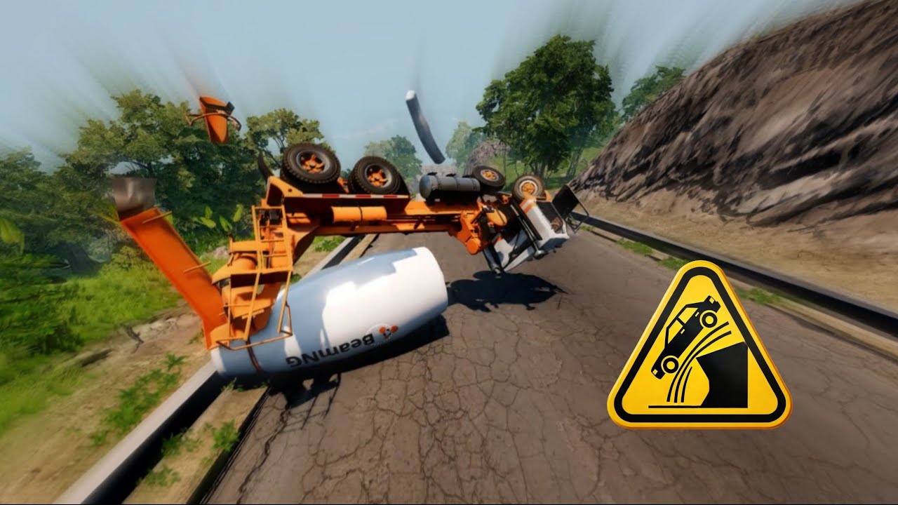 Falling Down Death Hill in Slow Motion – Epic Destruction! BeamNG.drive ...