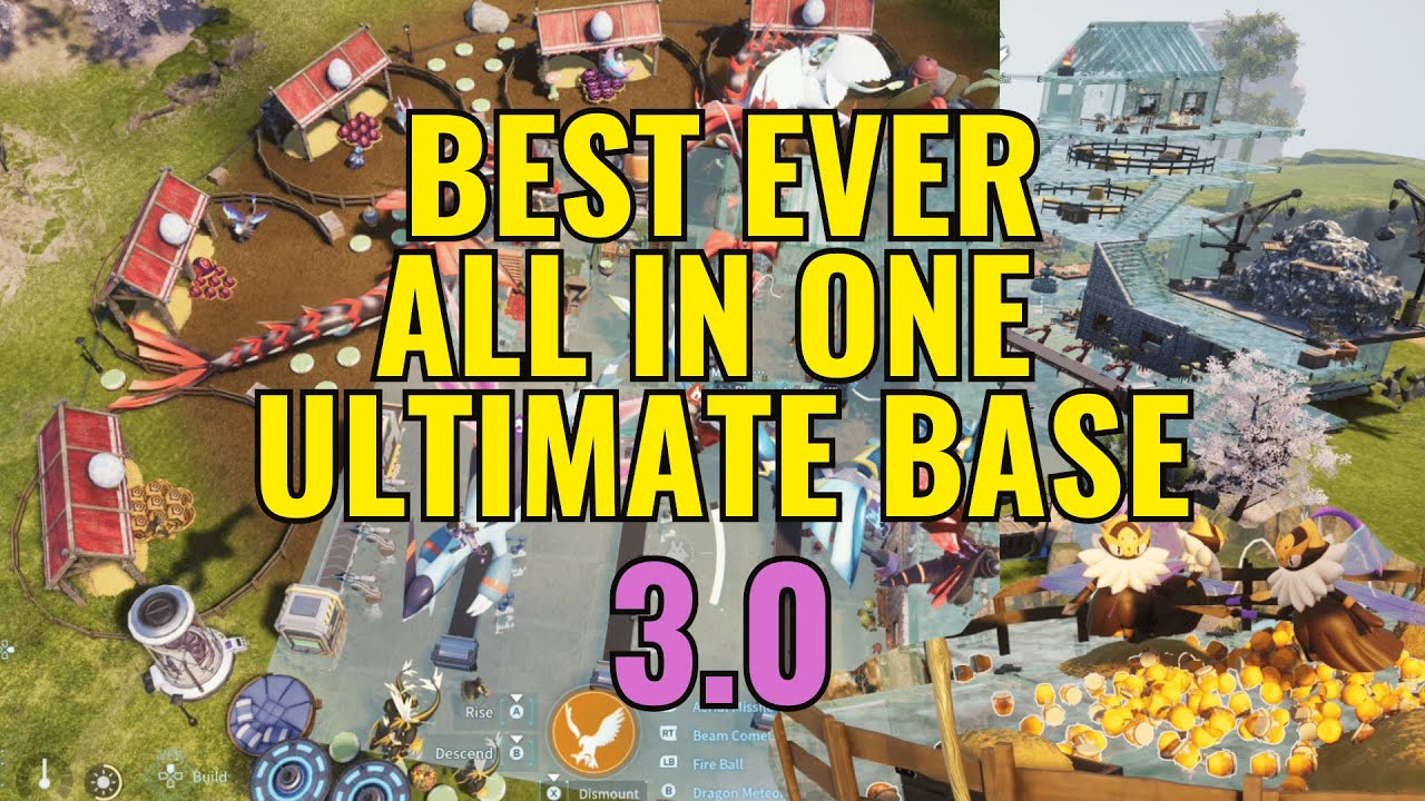 Palworld: The Best BASE TUTORIAL All In one base 3.0 ever! PERFECTED ...