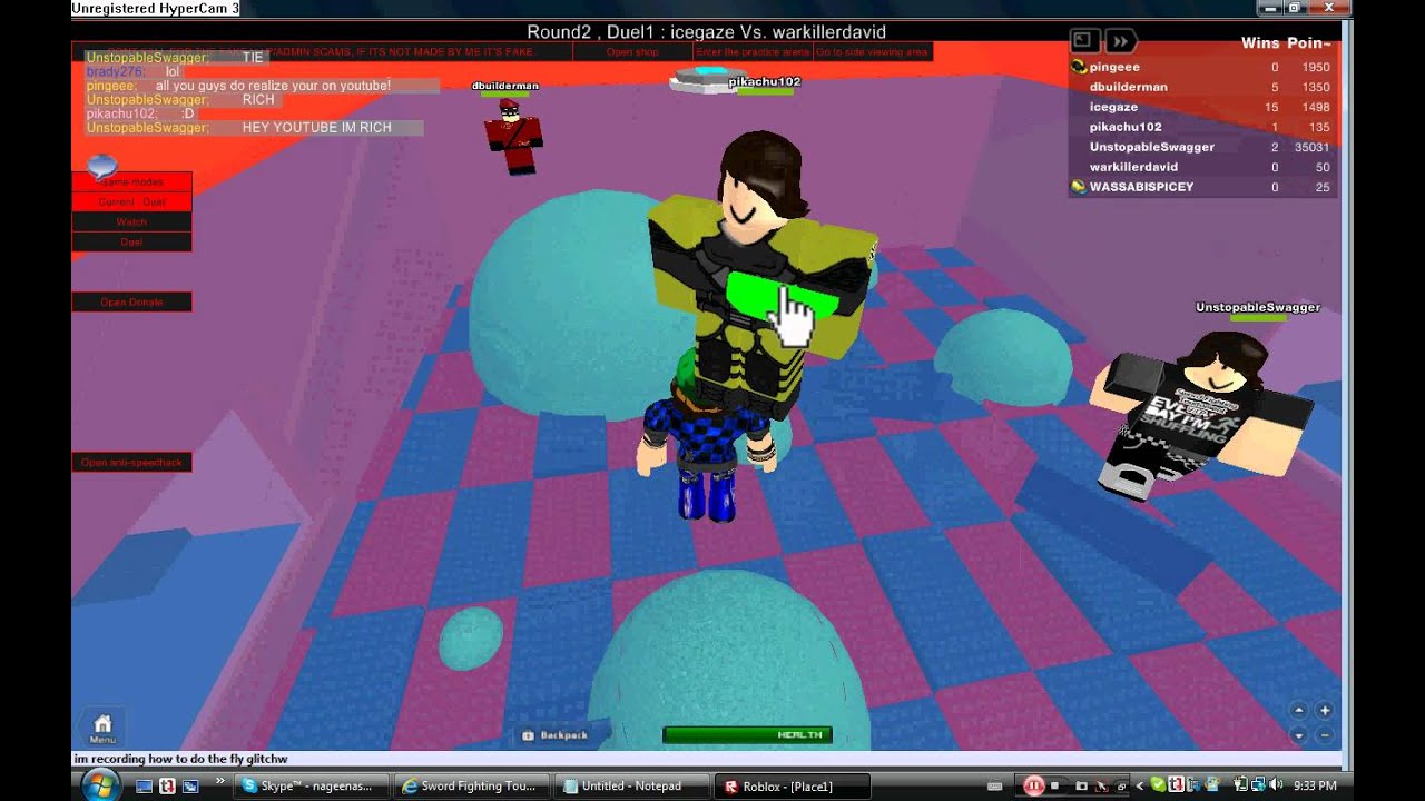 Roblox: How to fly in Sword Fighting Tournament - YouTube