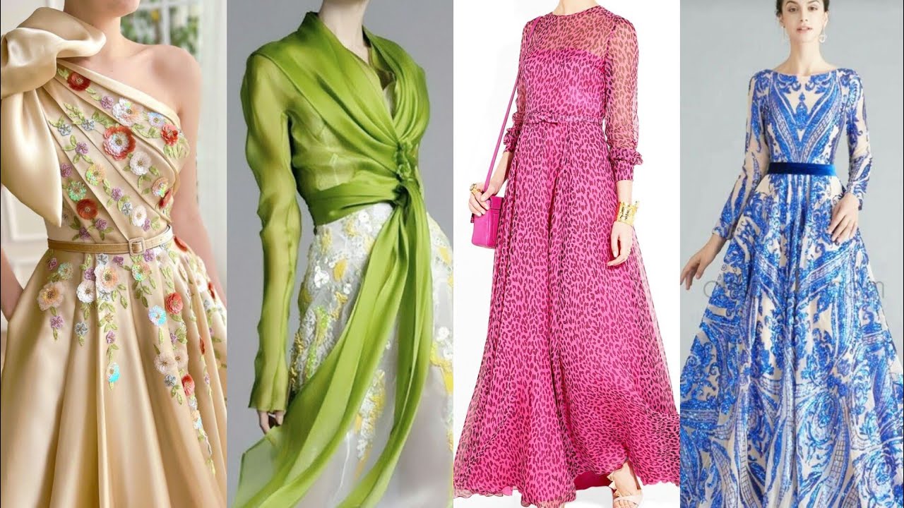 Vestidos de moda para mujer 2024/Ideas de diseño de vestidos con ...