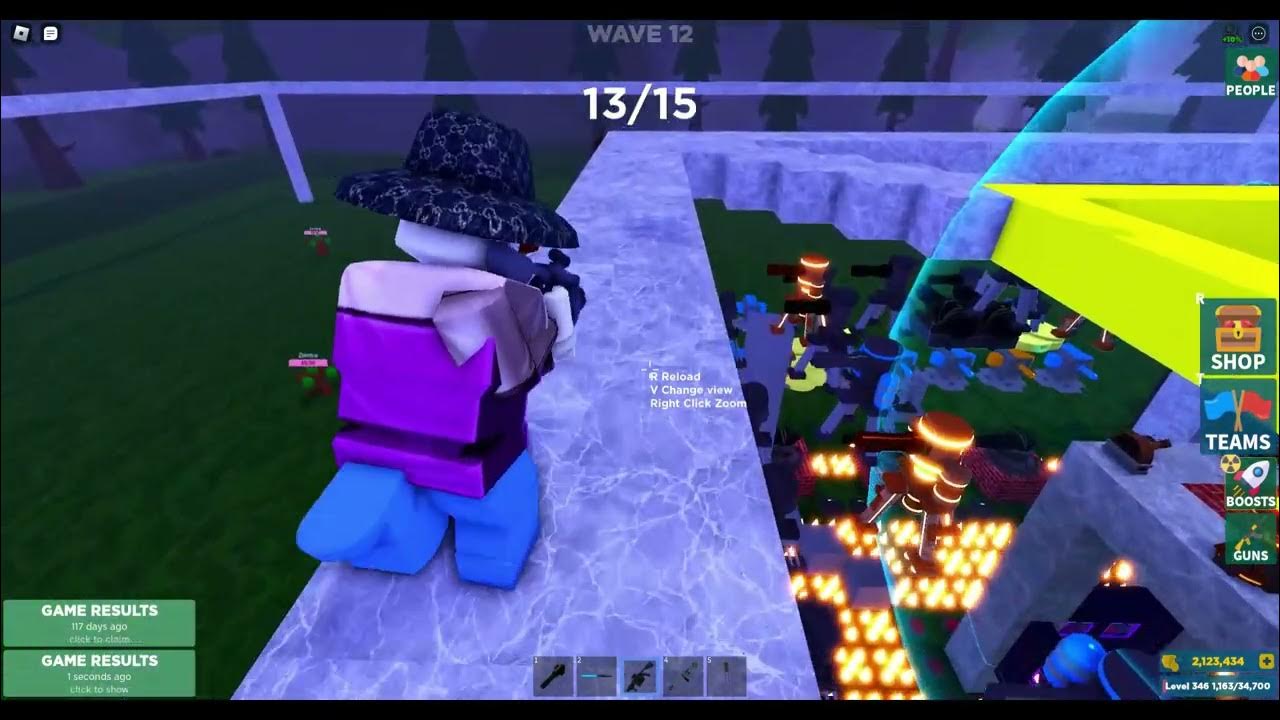 Roblox - Zombie Defense By Per Games - playing with sayy - YouTube