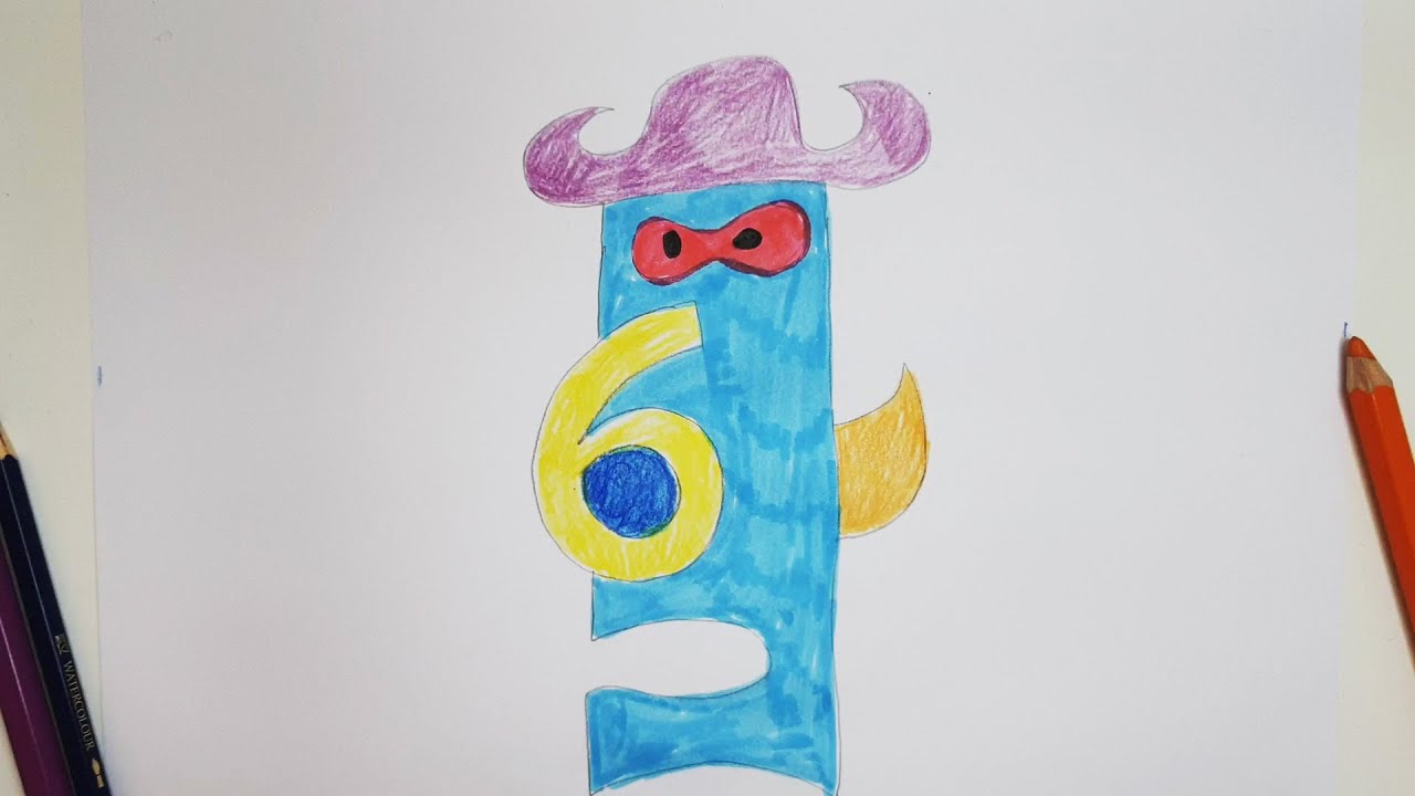 Abstract Count Drawing - Number 6 - YouTube