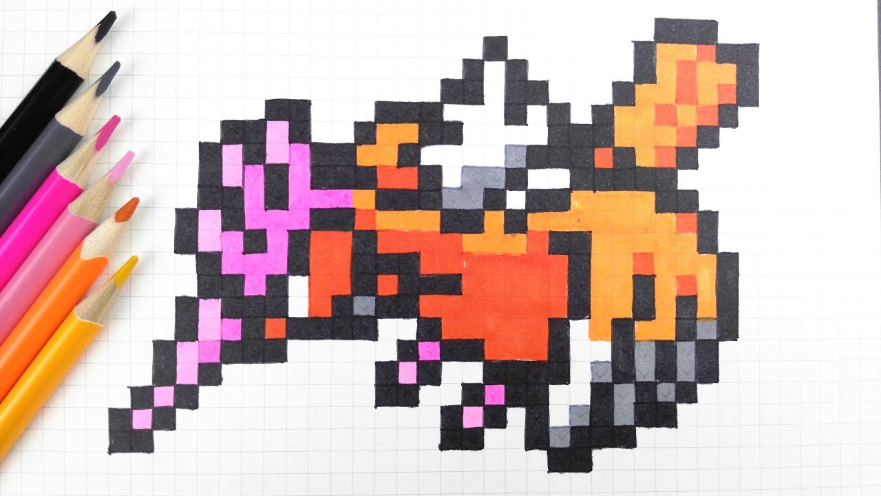 How To Draw Fearow Pokemon Pixel Art - YouTube
