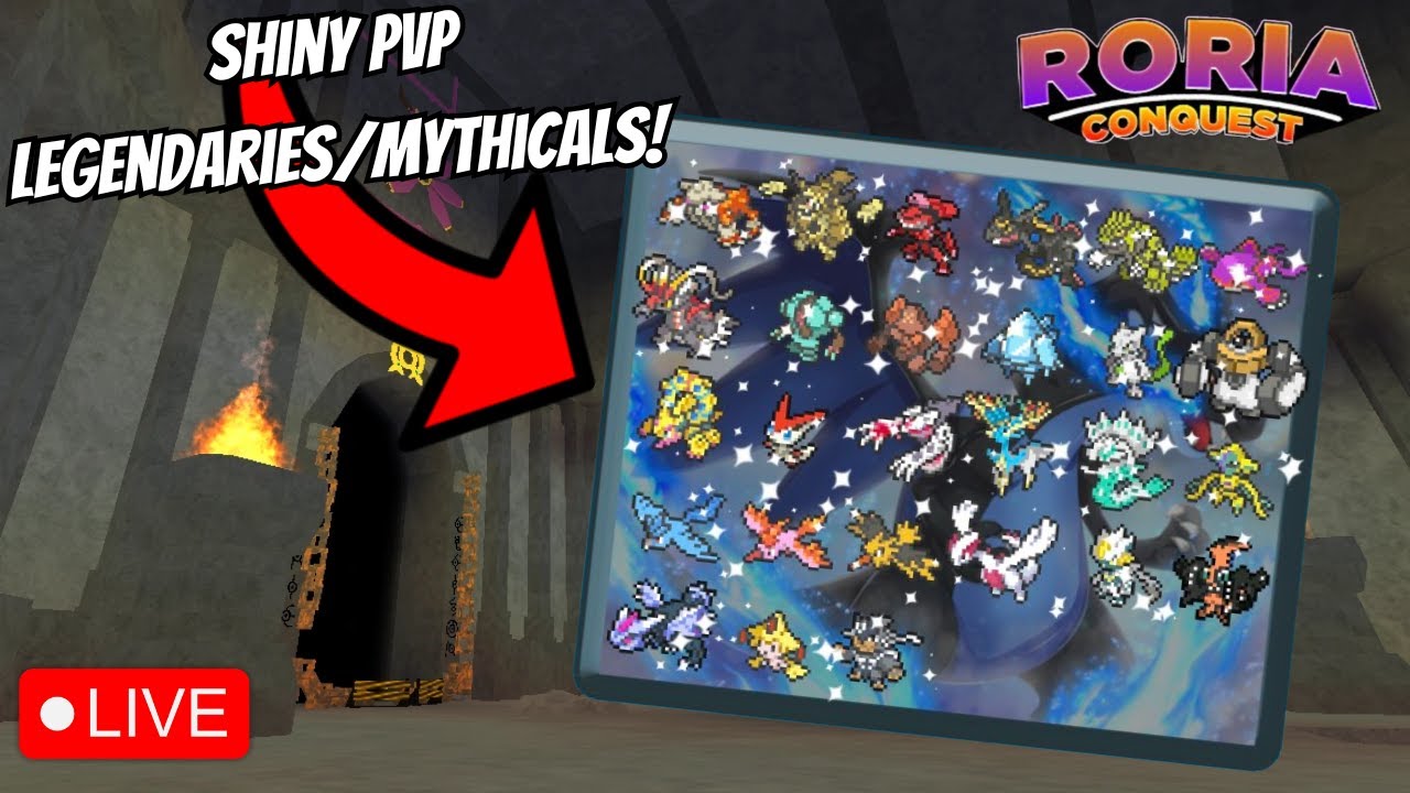 Completing a full box of Shiny PVP Legends/Mythicals in Roria Conquest ...