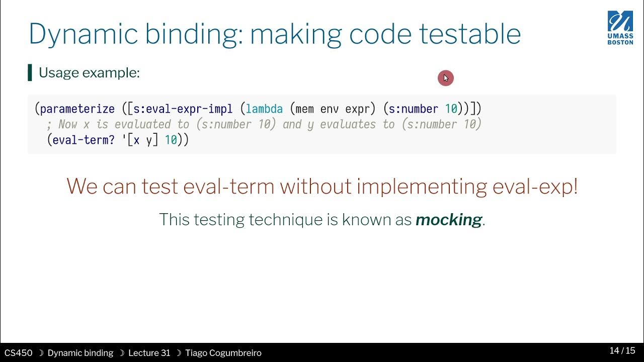 CS450 S21 31 02 Using dynamic binding - YouTube