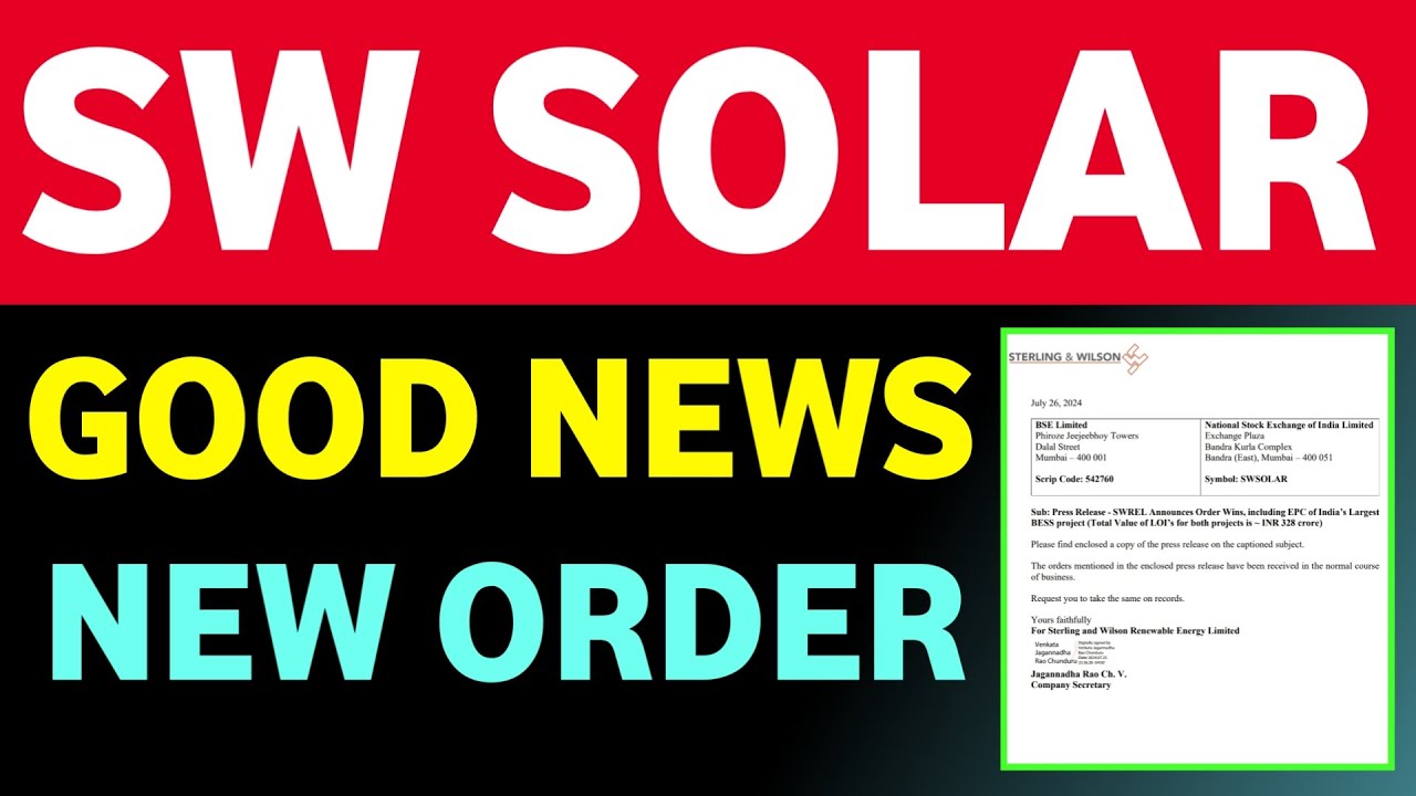 SW Solar News Today 🔥 New Order - YouTube
