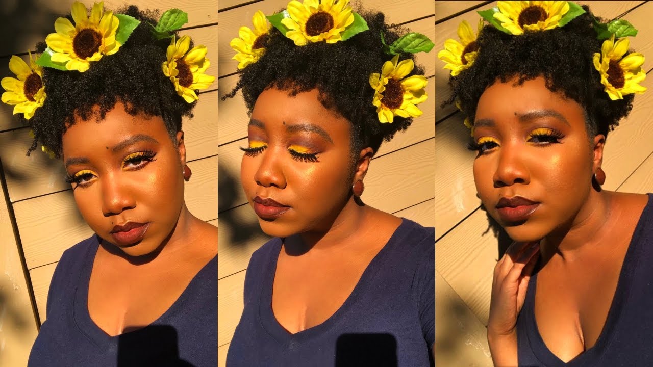 GLOW Queens! | Sunflower Inspired Makeup Tutorial - YouTube