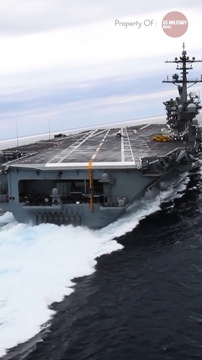 High-Speed turns (Drifting) The Nimitz-class aircraft carrier USS Abraham Lincoln - YouTube