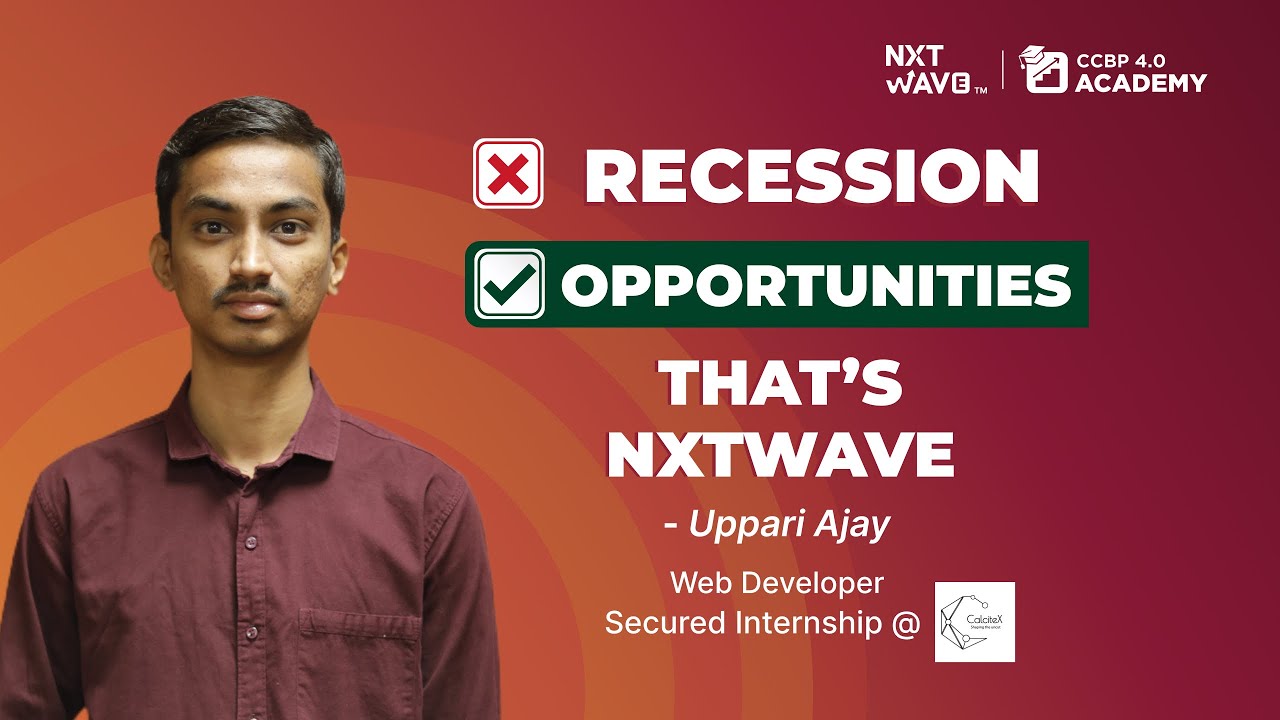 Ajay’s Internship Success Story | Next Wave of Tech Knowledge | Telugu ...