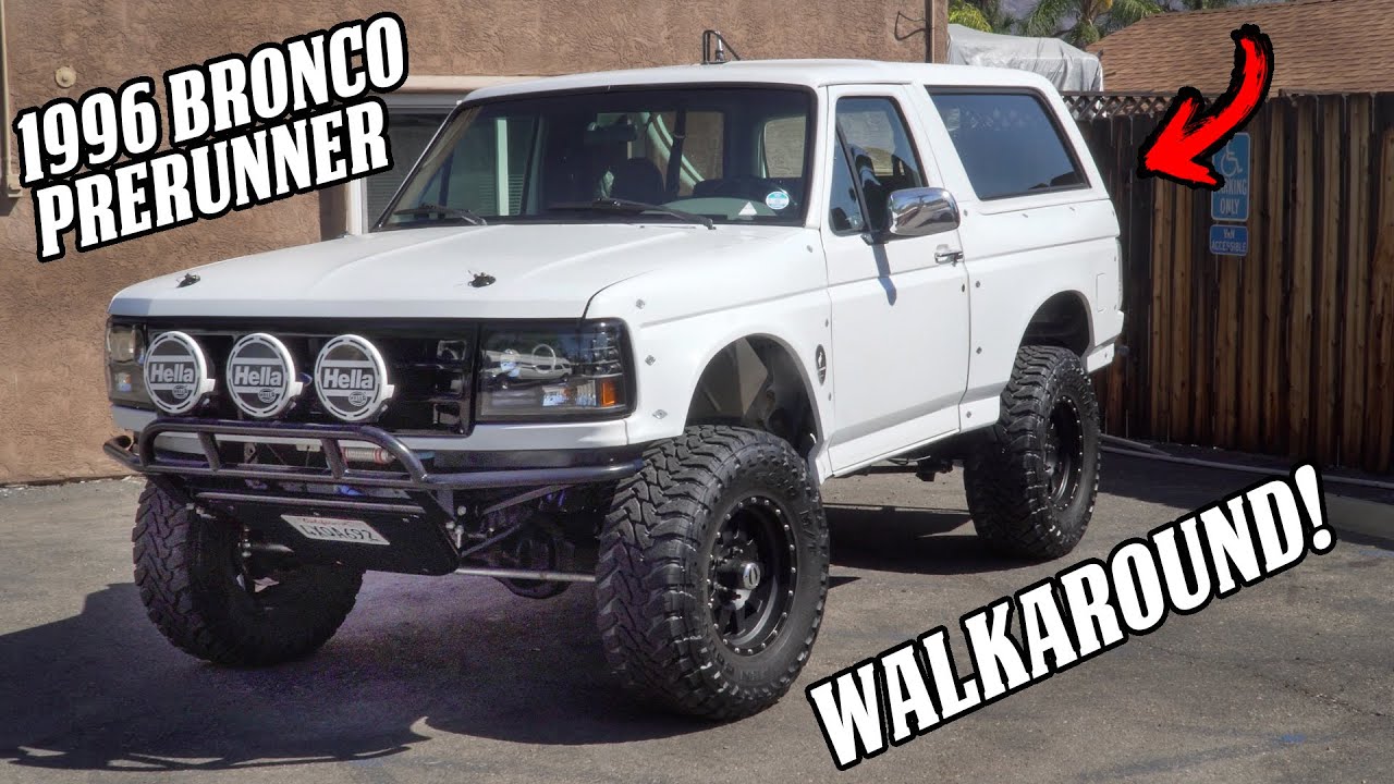 1996 Ford Bronco Prerunner WALKAROUND! - YouTube
