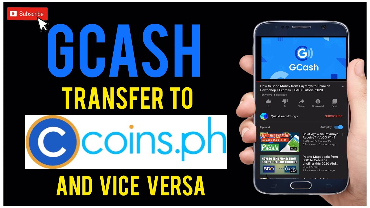 SEND MONEY FROM COINSPH TO GCASH - GCASH TO COINSPH || EASY AND LATEST ...