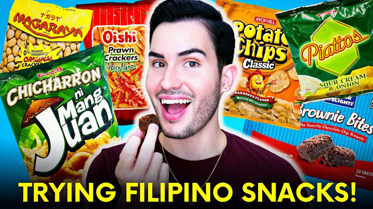 Trying FILIPINO SNACKS for the FIRST TIME | Mukbang - YouTube