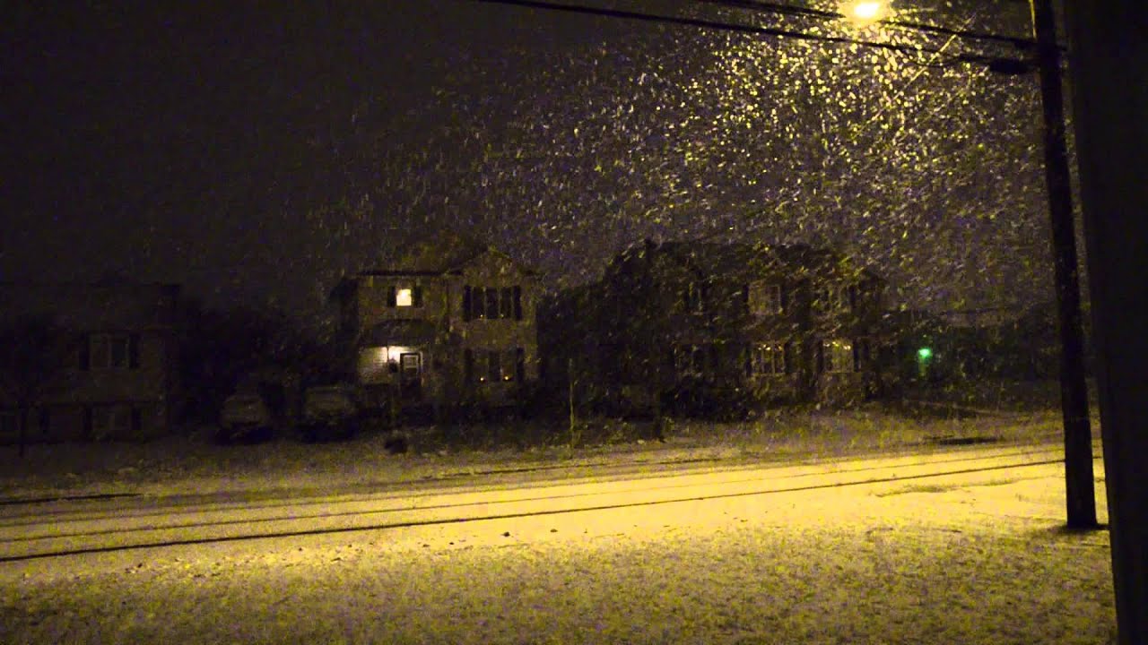 2012 First major snowfall of the year - Moncton, NB - YouTube