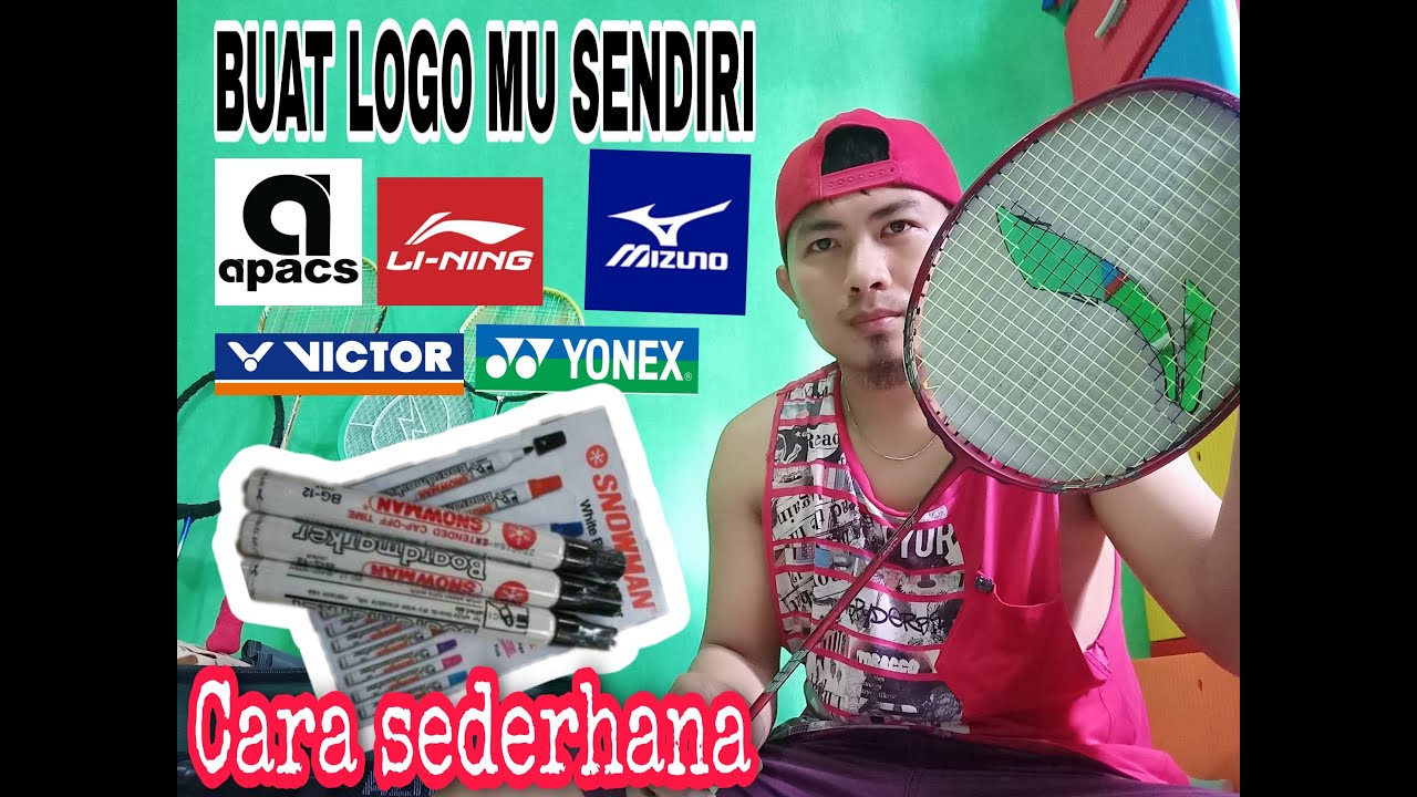 Mudah!!! Cara membuat logo pada senar | Raket Badminton - YouTube