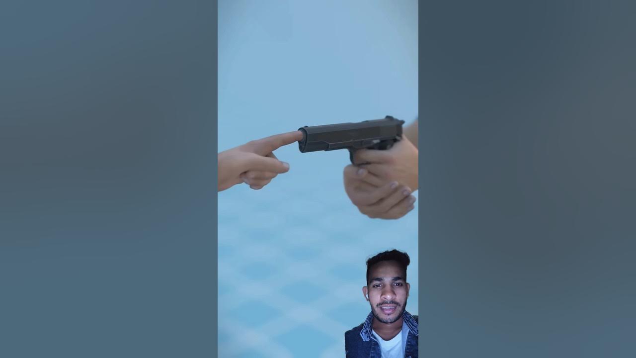 🔫 Can a finger stop a gun bullet 🤔 #movie #motivation #police #actionthriller #actionteaser # ...